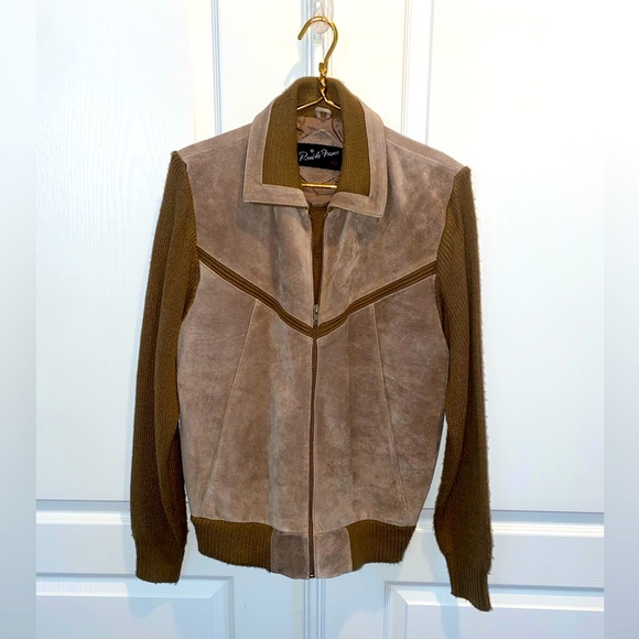 Rene’ De France | Jackets & Coats | Vintage Suede Zip Bomber Jacket L ...